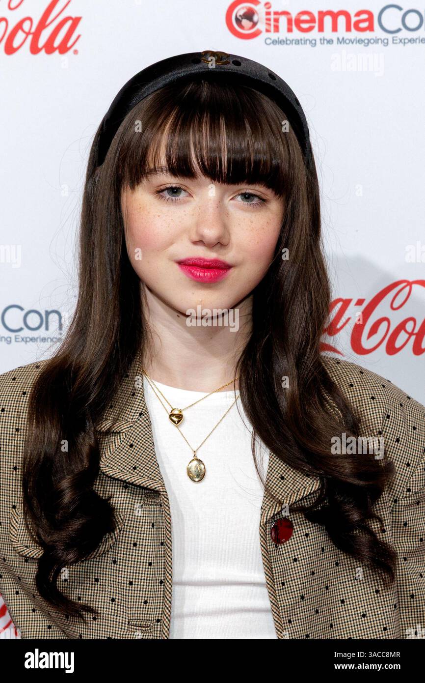 Las Vegas, USA. 03rd Apr, 2025. Violet McGraw attends the CinemaCon Big ...