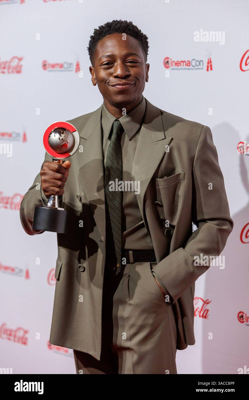 Las Vegas, USA. 03rd Apr, 2025. David Jonsson attends the CinemaCon Big ...