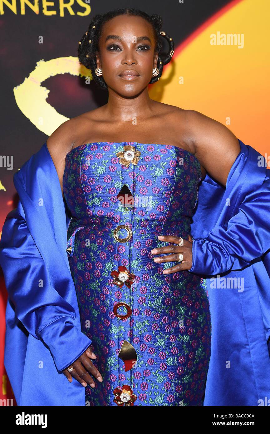New York, USA. 03rd Apr, 2025. Wunmi Mosaku attends the Warner Bros ...