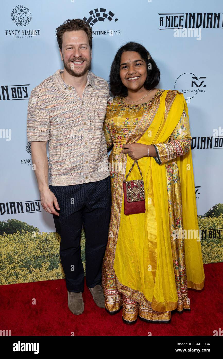Los Angeles, USA. 03rd Apr, 2025. Eric Randall and Madhuri Shekar ...