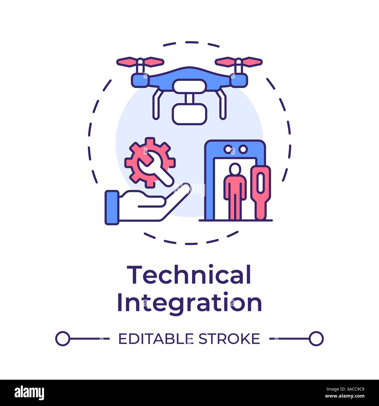 Technical integration Stock Vector Images - Alamy
