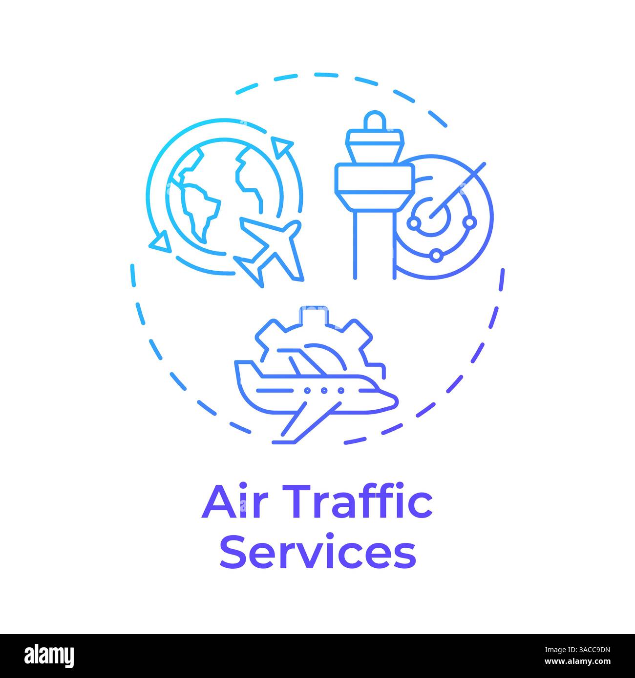 Air traffic management technology Stock Vector Images - Alamy