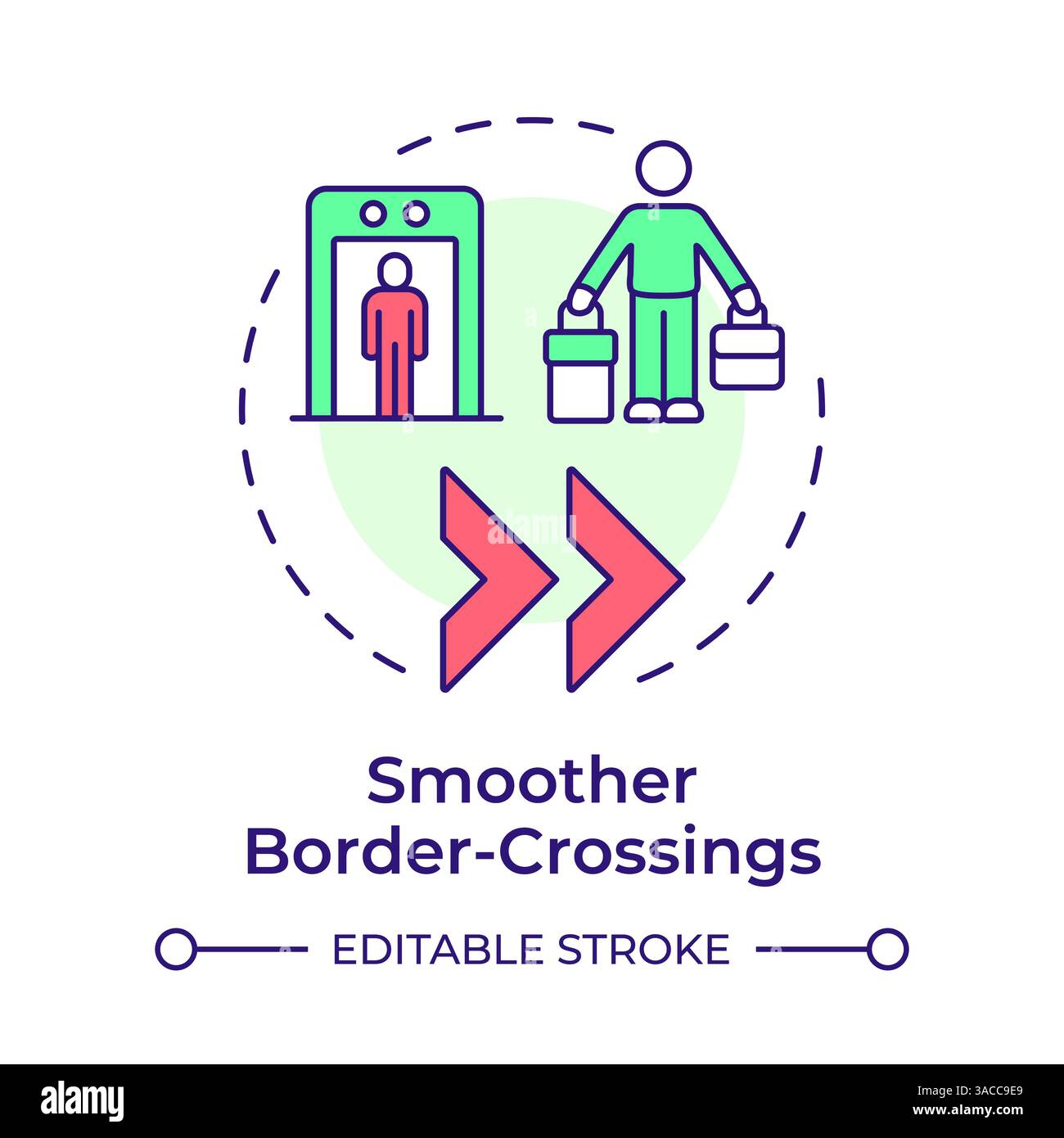 Border crossings Stock Vector Images - Alamy