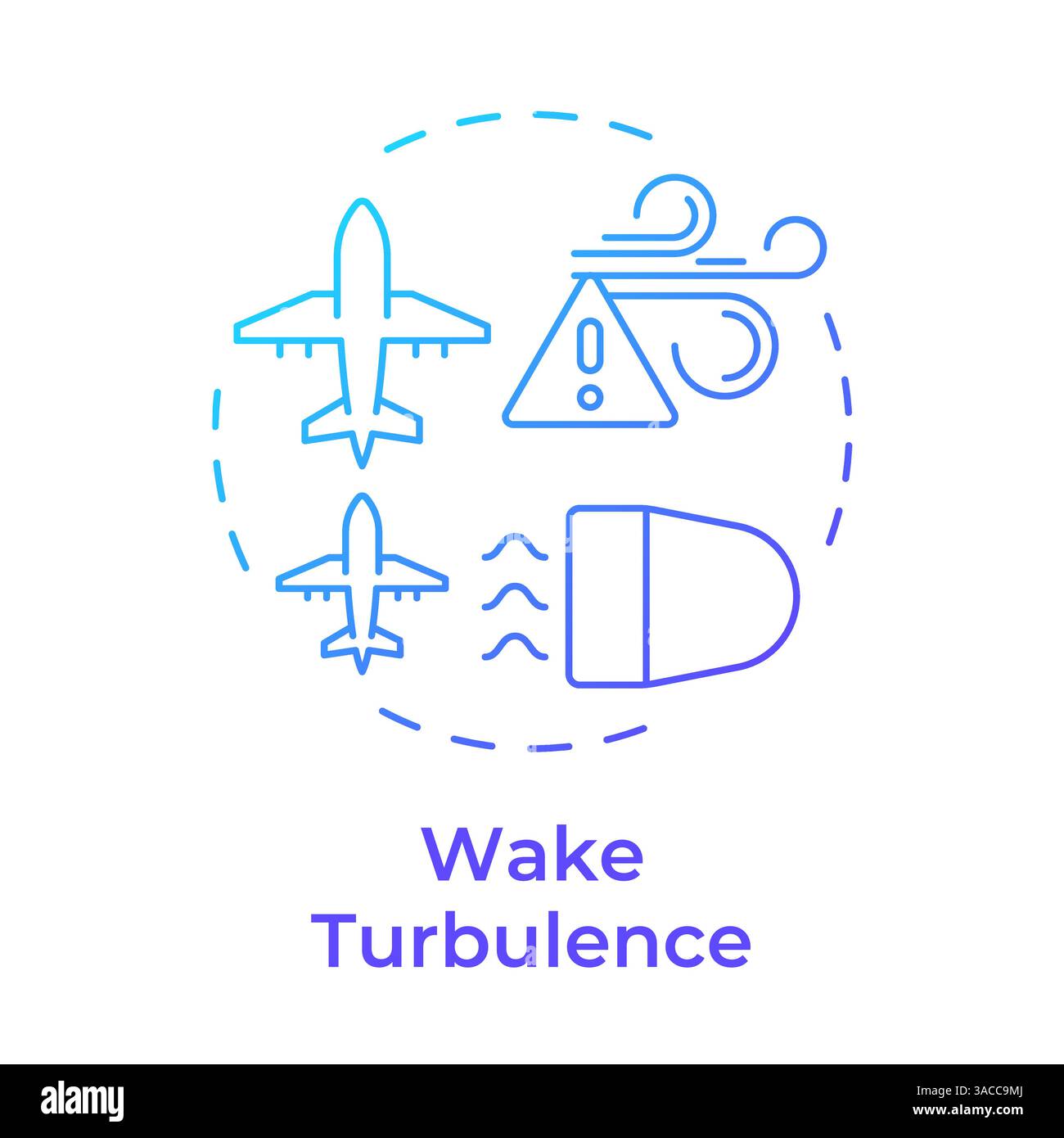 Symbol image of turbulence Stock Vector Images - Alamy