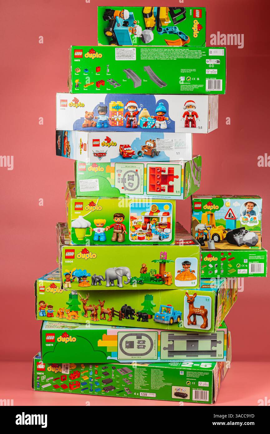 Stackable toy boxes hi-res stock photography and images - Alamy
