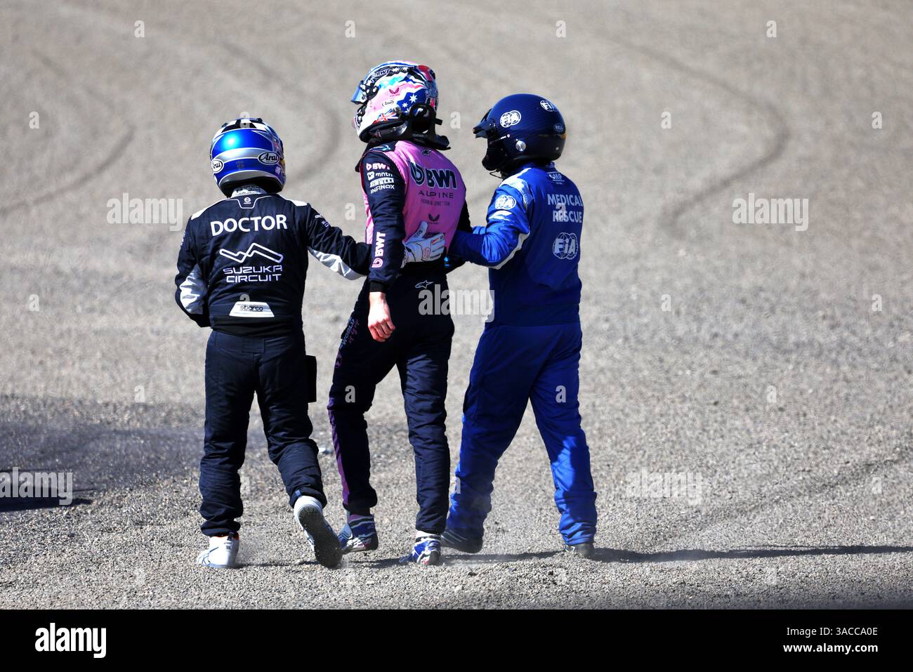 Suzuka, Japan. 04th Apr, 2025. Jack Doohan (AUS) Alpine F1 Team walks ...
