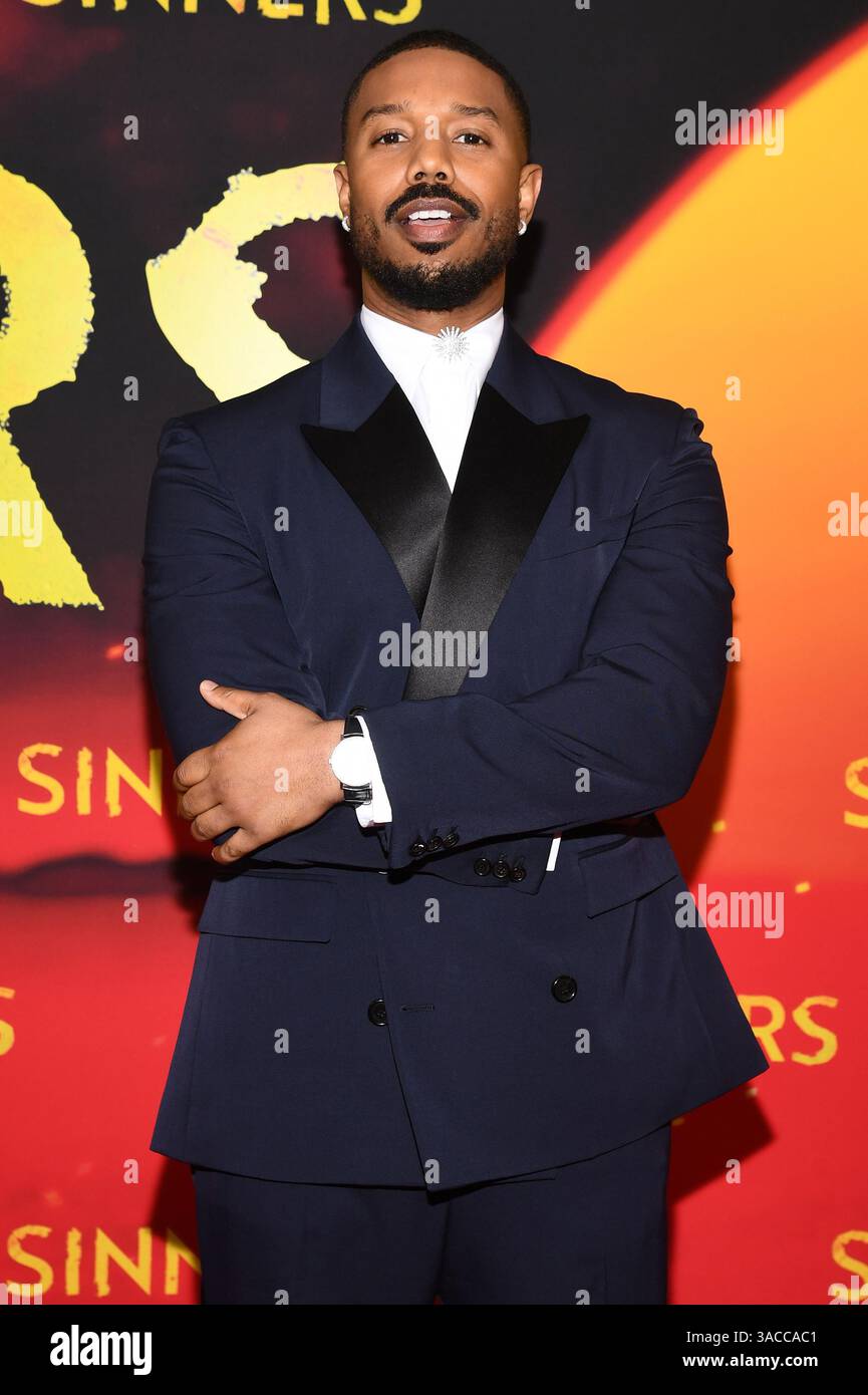 New York, USA. 03rd Apr, 2025. Michael B. Jordan attends the Warner ...