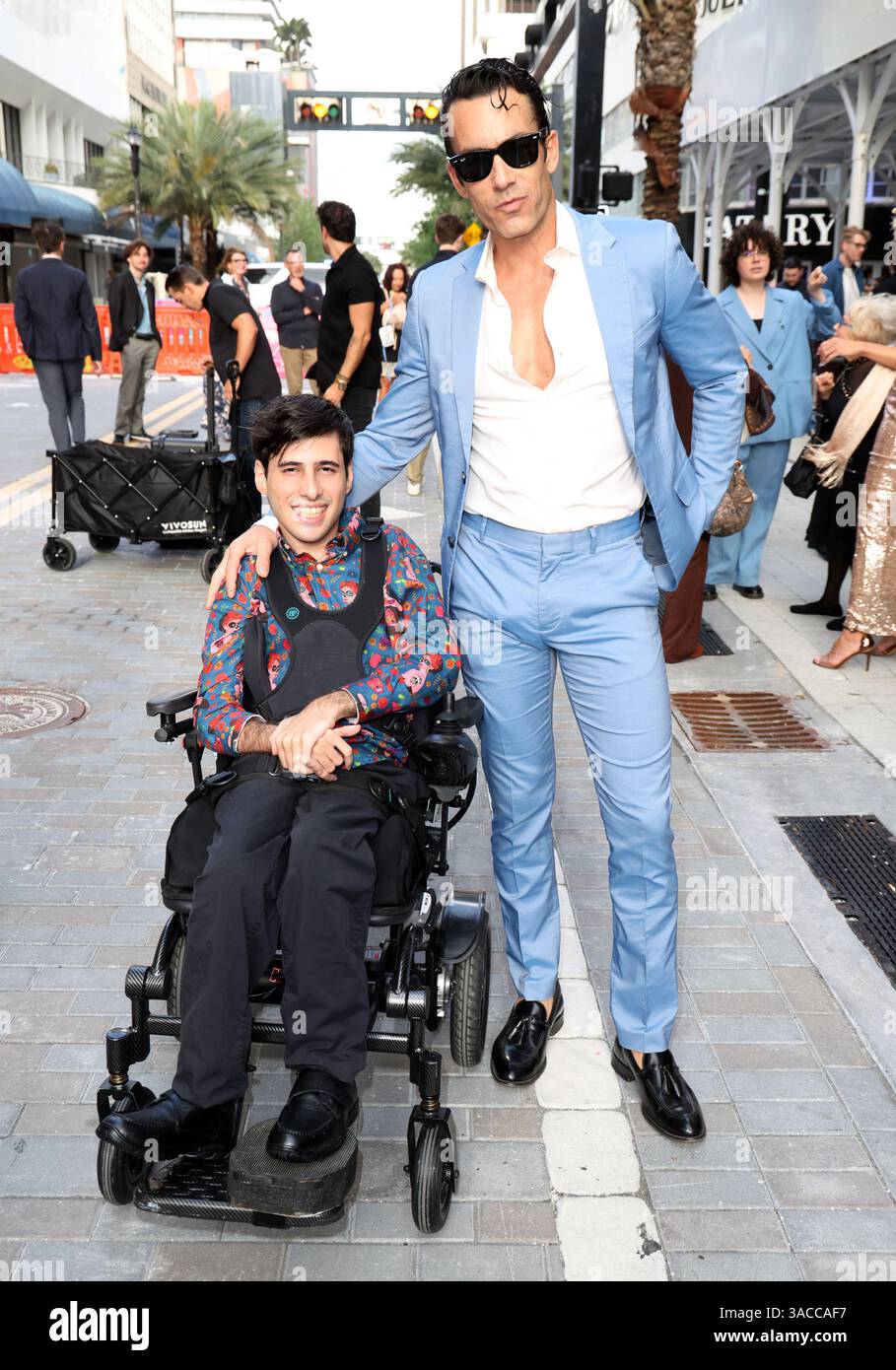 MIAMI, FL-APRIL 3: actor Jonathan Benaim and actor Aaron Diaz for ...