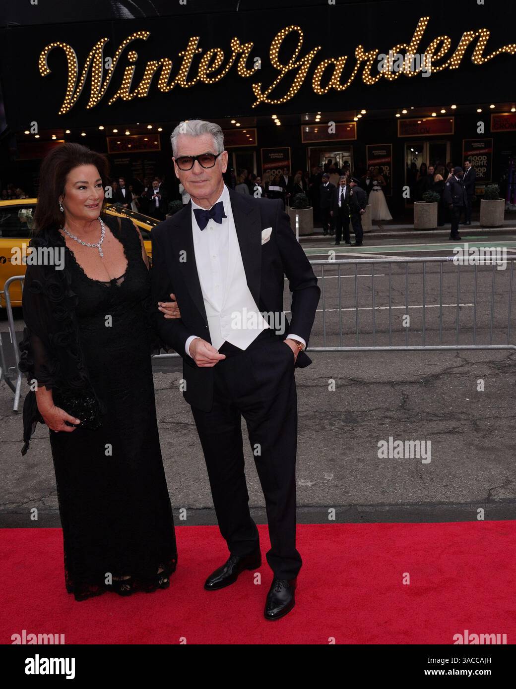 Ny. 03rd Apr, 2025. Keely Shaye Smith, Pierce Brosnan in attendance for GOOD NIGHT, AND GOOD ...