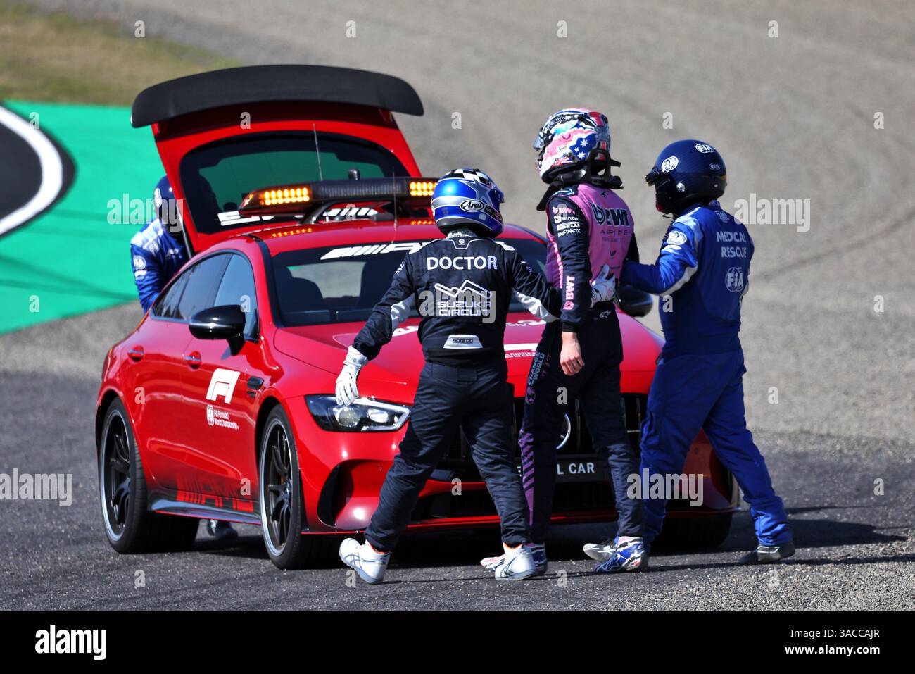 Suzuka, Japan. 04th Apr, 2025. Jack Doohan (AUS) Alpine F1 Team walks ...