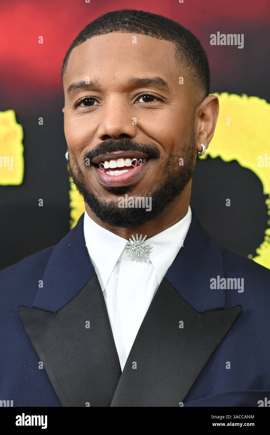 New York, USA. 03rd Apr, 2025. Michael B. Jordan attends the Warner ...