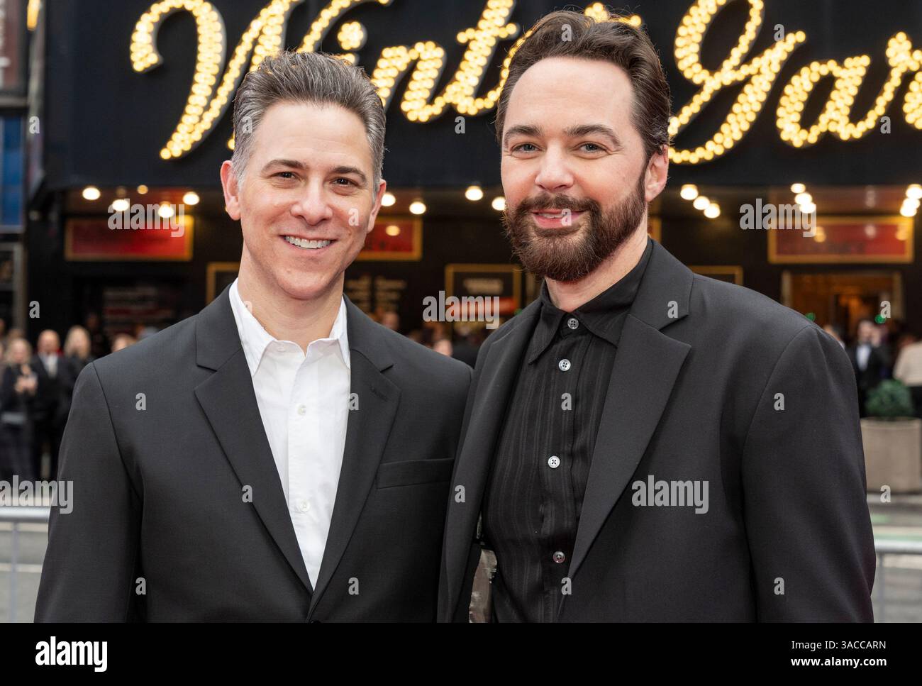 New York, United States. 03rd Apr, 2025. Todd Spiewak and Jim Parsons ...