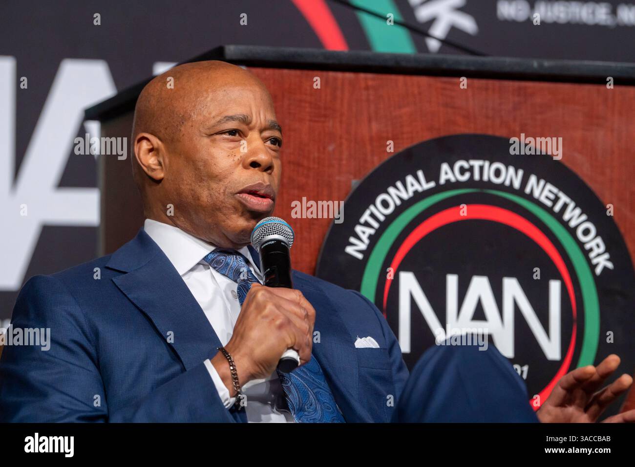 NEW YORK, NY - APRIL 03: New York City mayoral candidate Mayor Eric ...