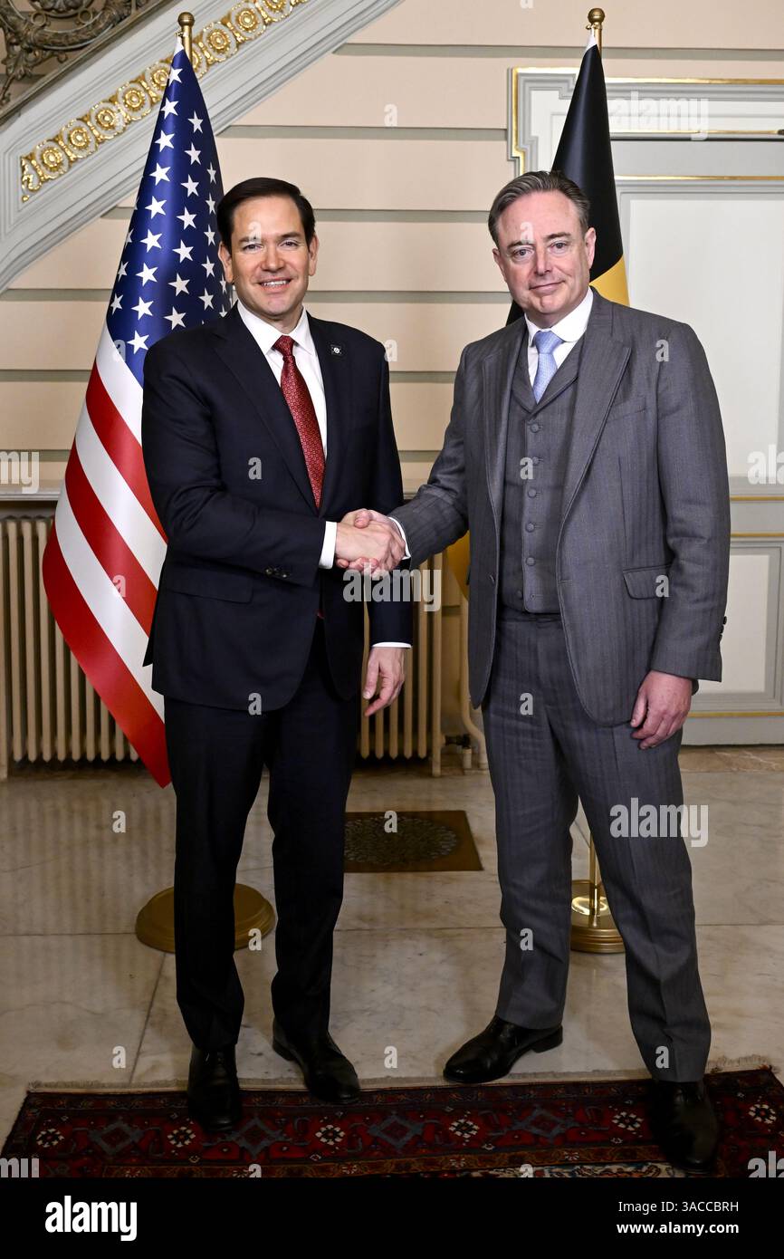 Brussels, Belgium. 04th Apr, 2025. US Secretary of State Marco Rubio ...