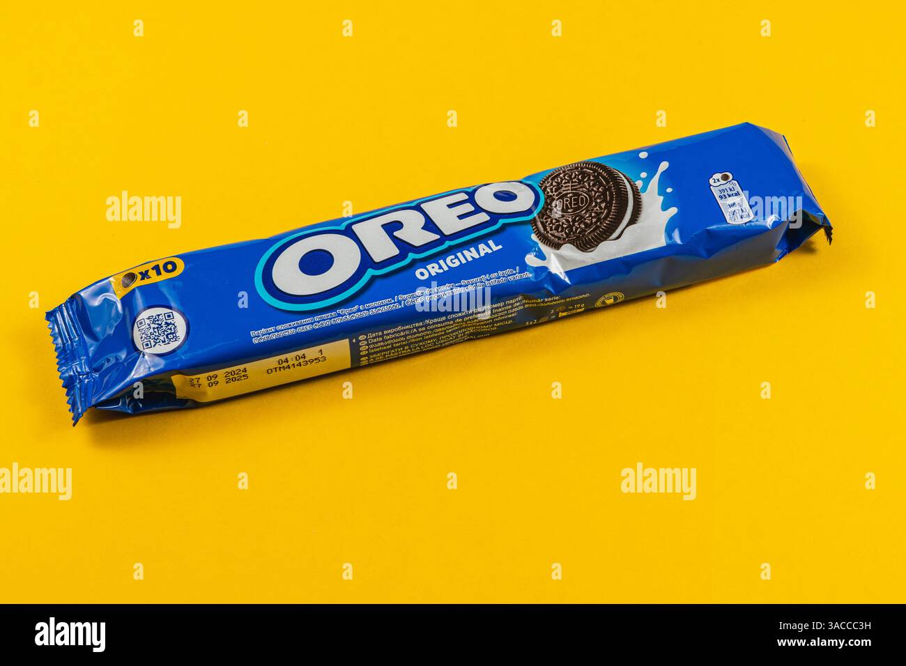 Lviv Ukraine 04.02.25 A package of original Oreo cookies sits on a ...