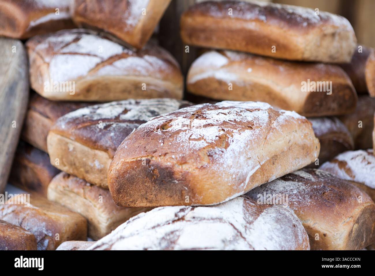 Gdansk, Poland, bread for sale at a market stall along the waterfront Stock Photo - Alamy