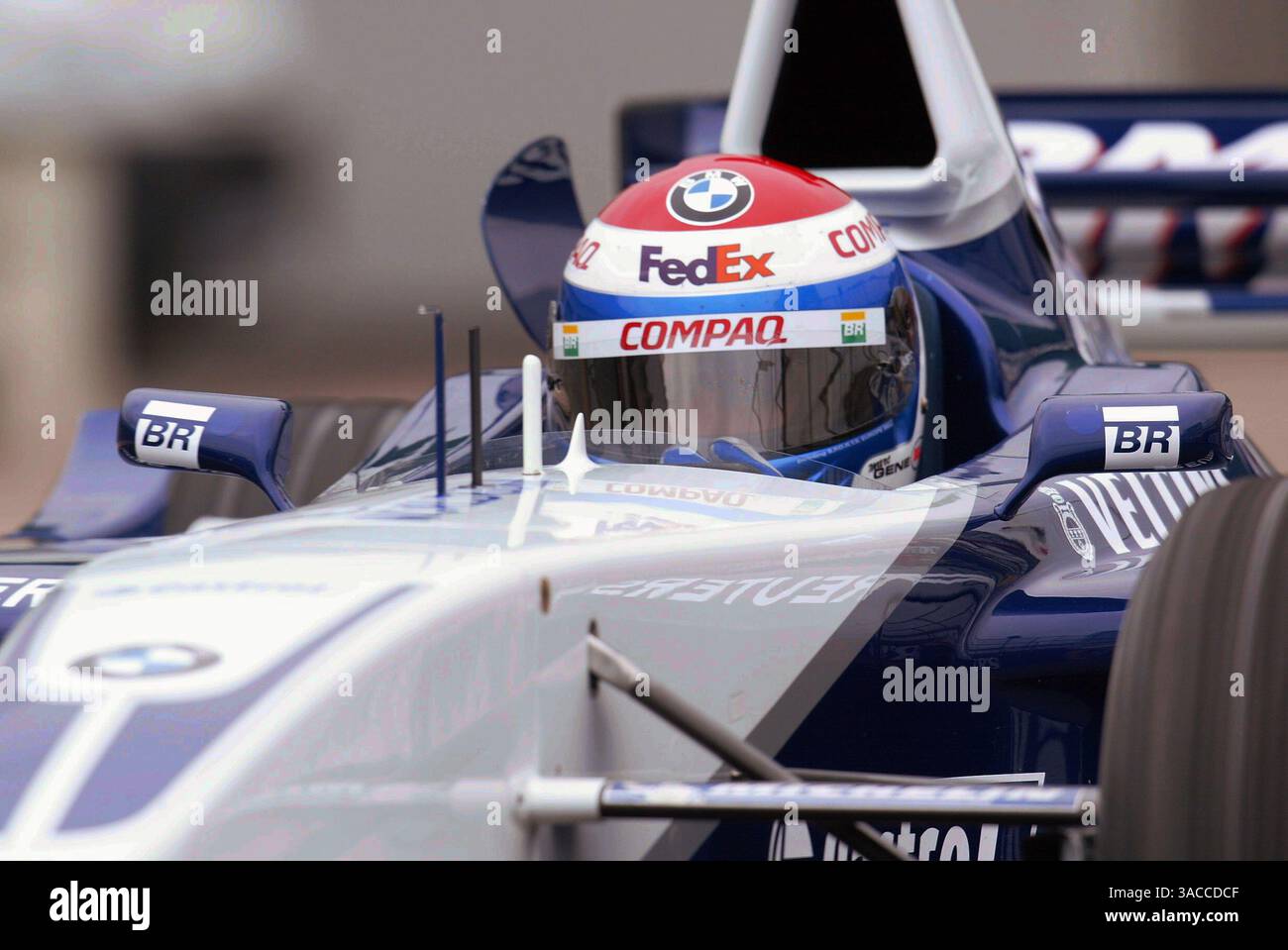 Test driver Marc Gene (ESP) in last yearÃ s Williams FW22 performed ...