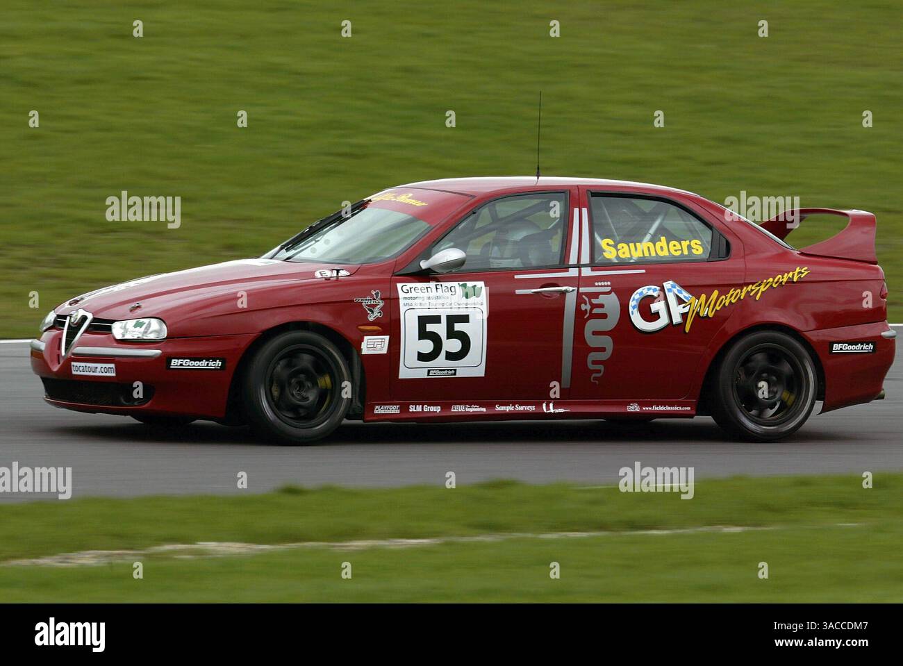 Graham Saunders (GBR) testing the Gary Ayles Motorsport Alfa 156 ...
