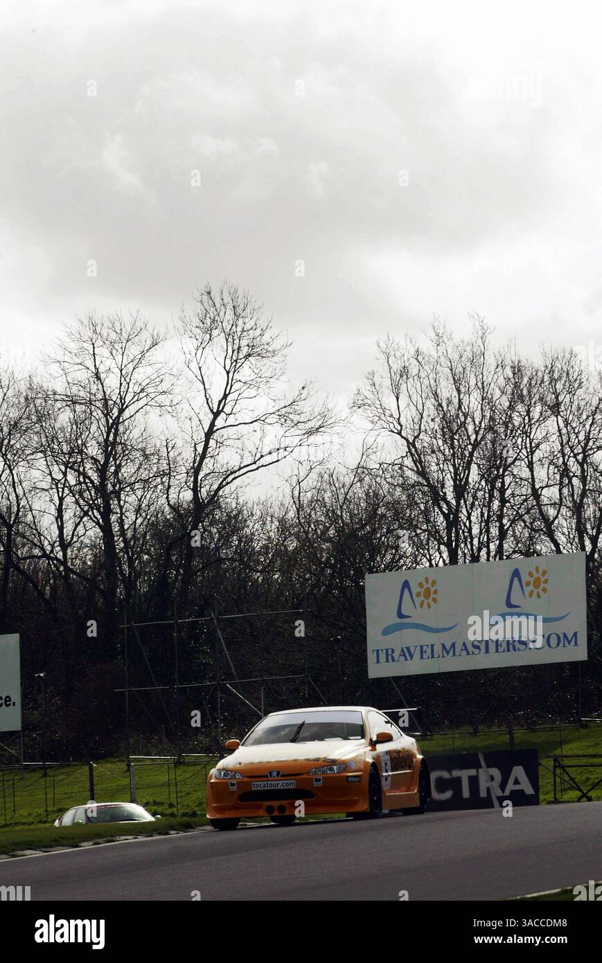 Dan Eaves (GBR) Team Halfords Peugeot 406 Coupe during testing..British ...