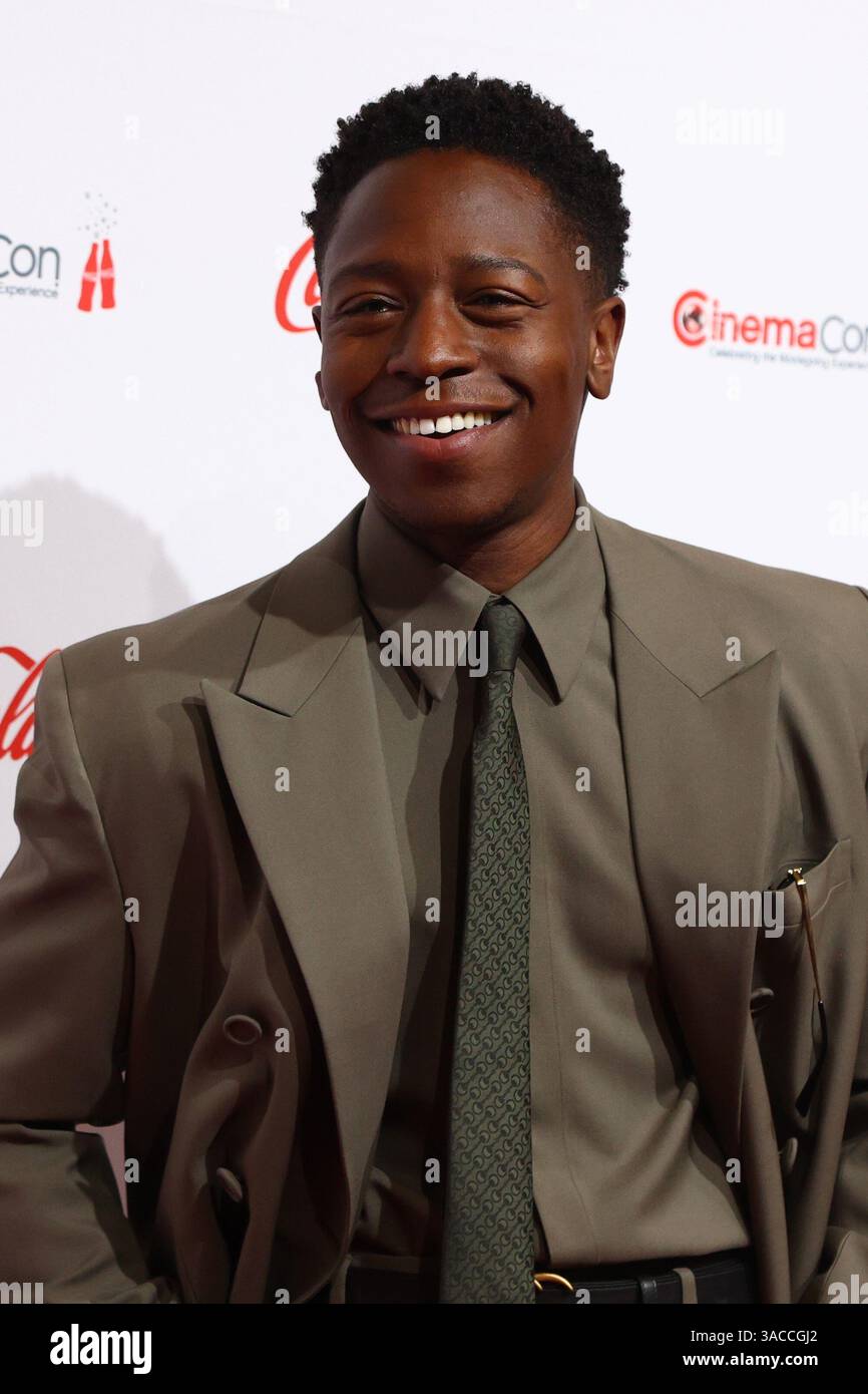 Nv. 03rd Apr, 2025. David Jonsson at arrivals for CinemaCon Big Screen ...