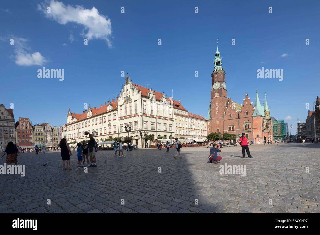Krakow, the medieval market square Stock Photo - Alamy
