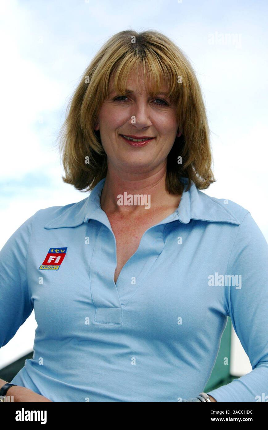 ITV Formula One reporter Louise Goodman (GBR)..British Grand Prix, Rd10 ...