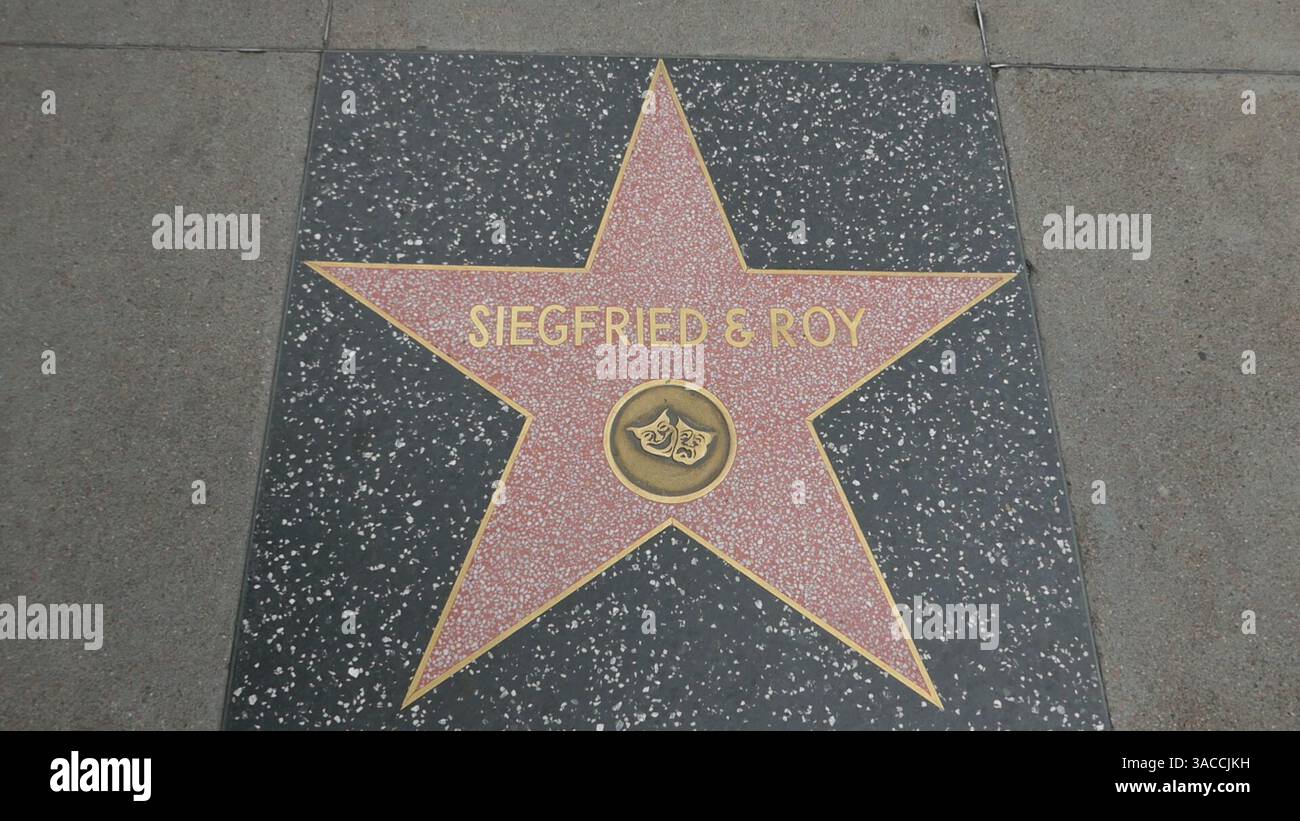 Hollywood, California, USA 3rd April 2025 Magicians Siegfried and Roy ...