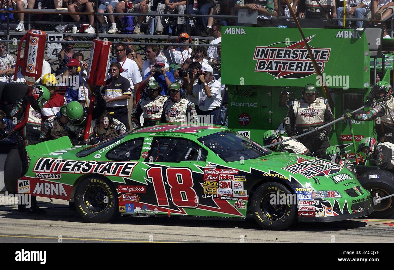 Thirteenth placed Bobby Labonte (USA) Interstate Batteries makes a ...