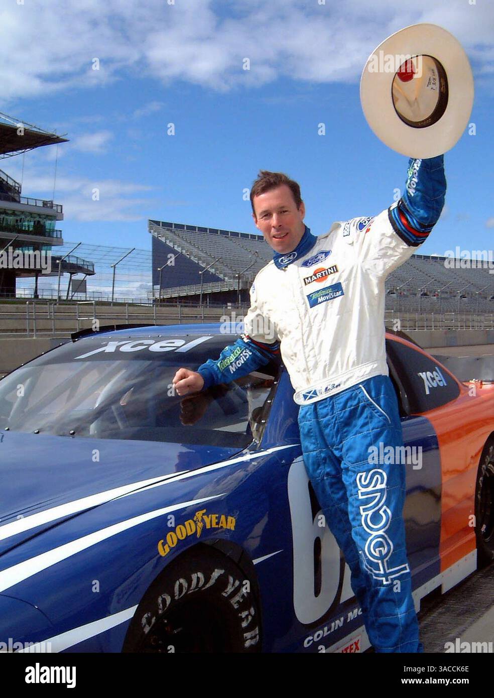 World Rally star Colin McRae (GBR) completes his rookie test in a Ford ...