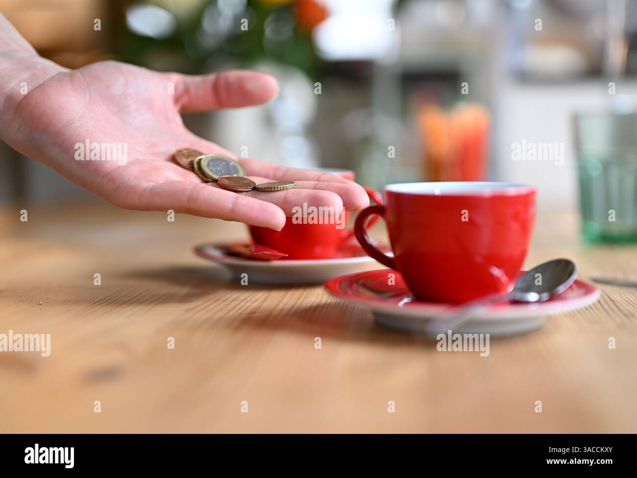 THEME PICTURE - Illustration on the topic Tipping/Money/Remuneration ...