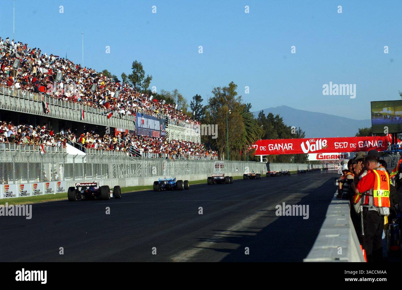 The modified Autodromo Hermanos Rodriguez Circuit retains its mile long ...