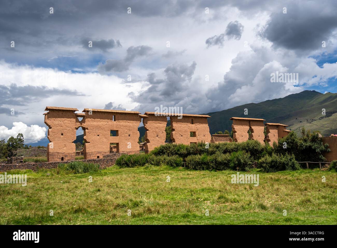 The archaeological site of Raqchi features the remains of the Temple of ...