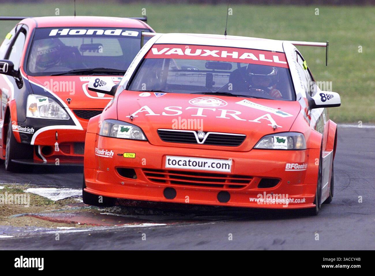 Feature race winner Yvan Muller (FRA) Vauxhall Astra leads Andy Priaulx ...