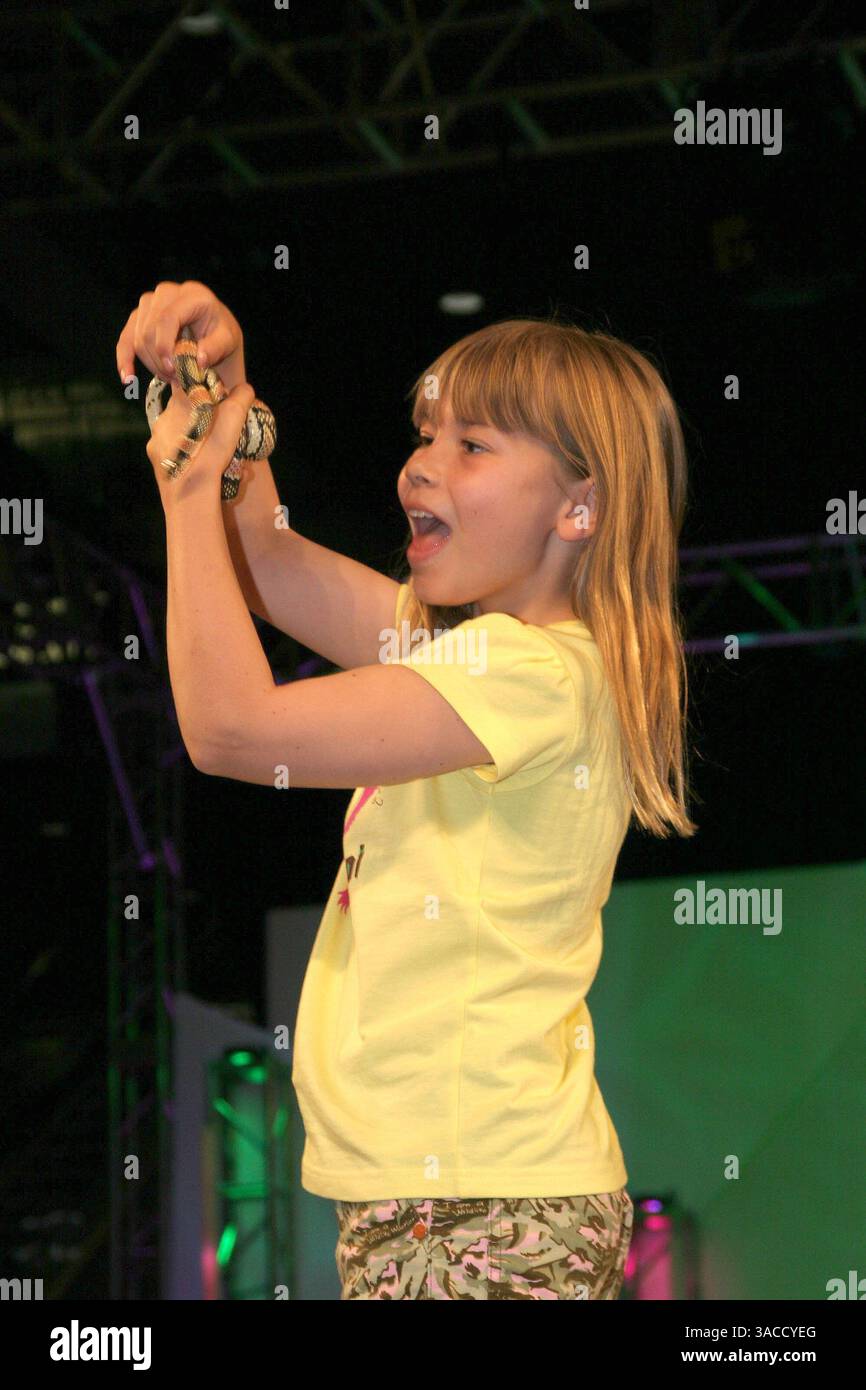 Aug 28, 2007; Las Vegas, Nevada, USA; The late Steve Irwin's daughter ...