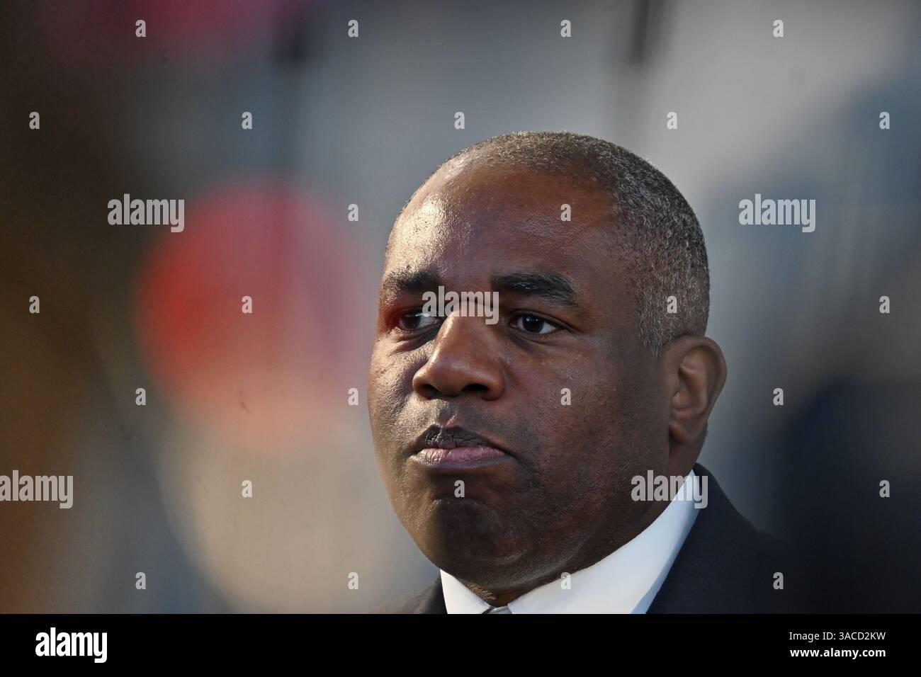 04 April 2025, Belgium, Brüssel: British Foreign Secretary David Lammy ...