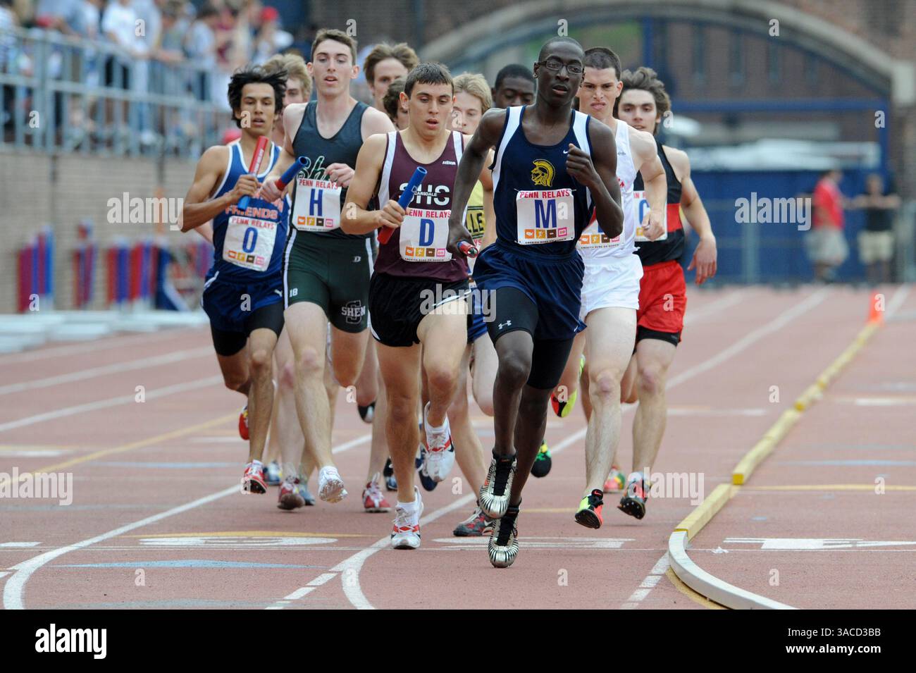High school boys distance medley hi-res stock photography and images ...