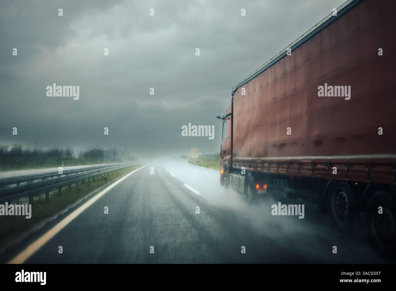Overtaking truck on highway in hi-res stock photography and images - Alamy