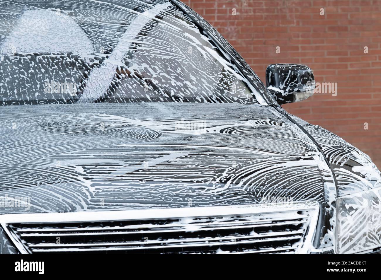 Process washing car in self hi-res stock photography and images - Alamy