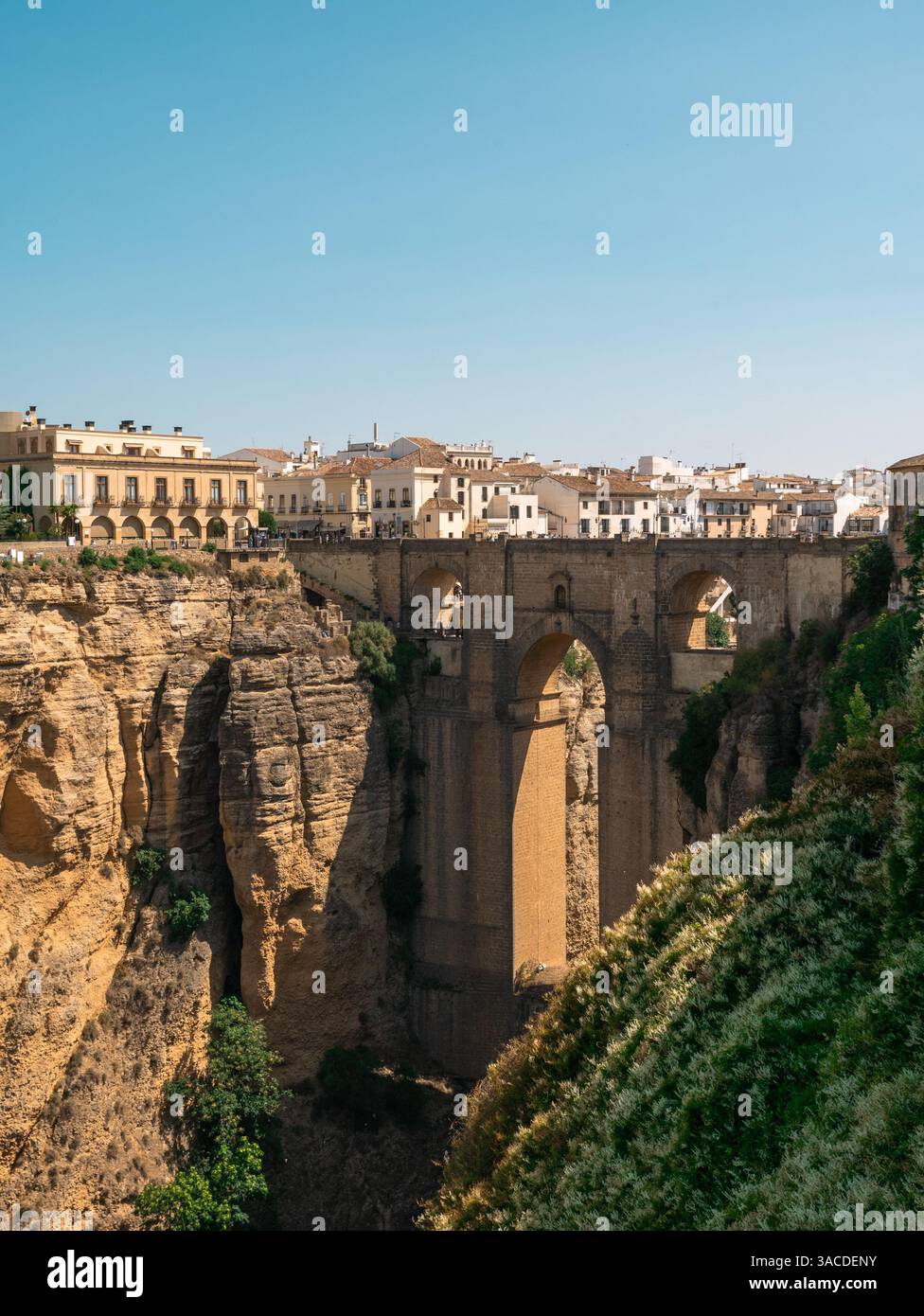 Scenic View of Puente Nuevo in Ronda, Spain – A Historic Architectural ...