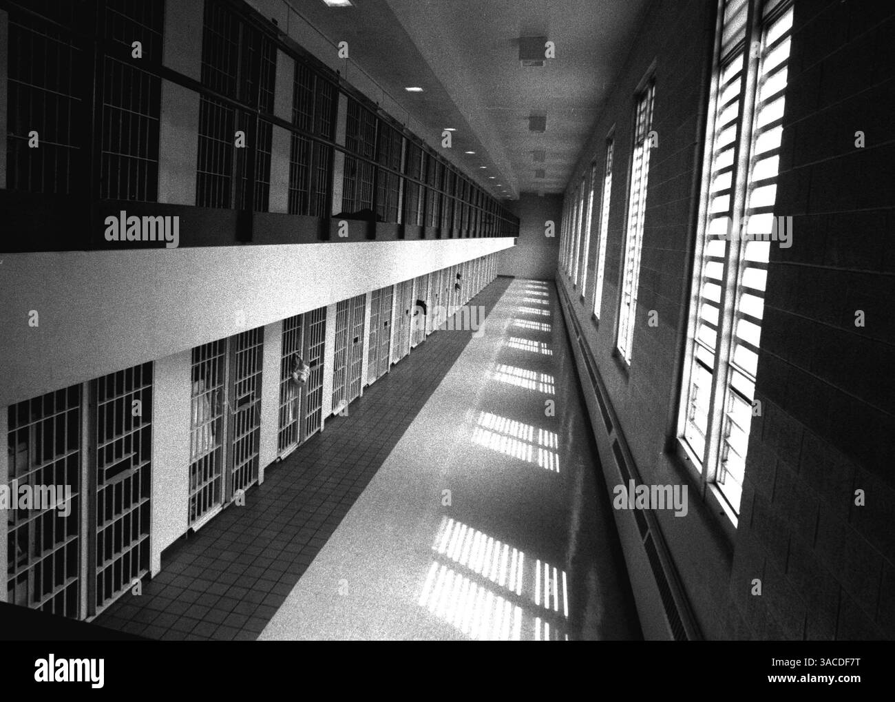 Jun 01, 1973 - Lucasville, Ohio, USA - A cell block at The Southern Ohio Correctional Facility ...