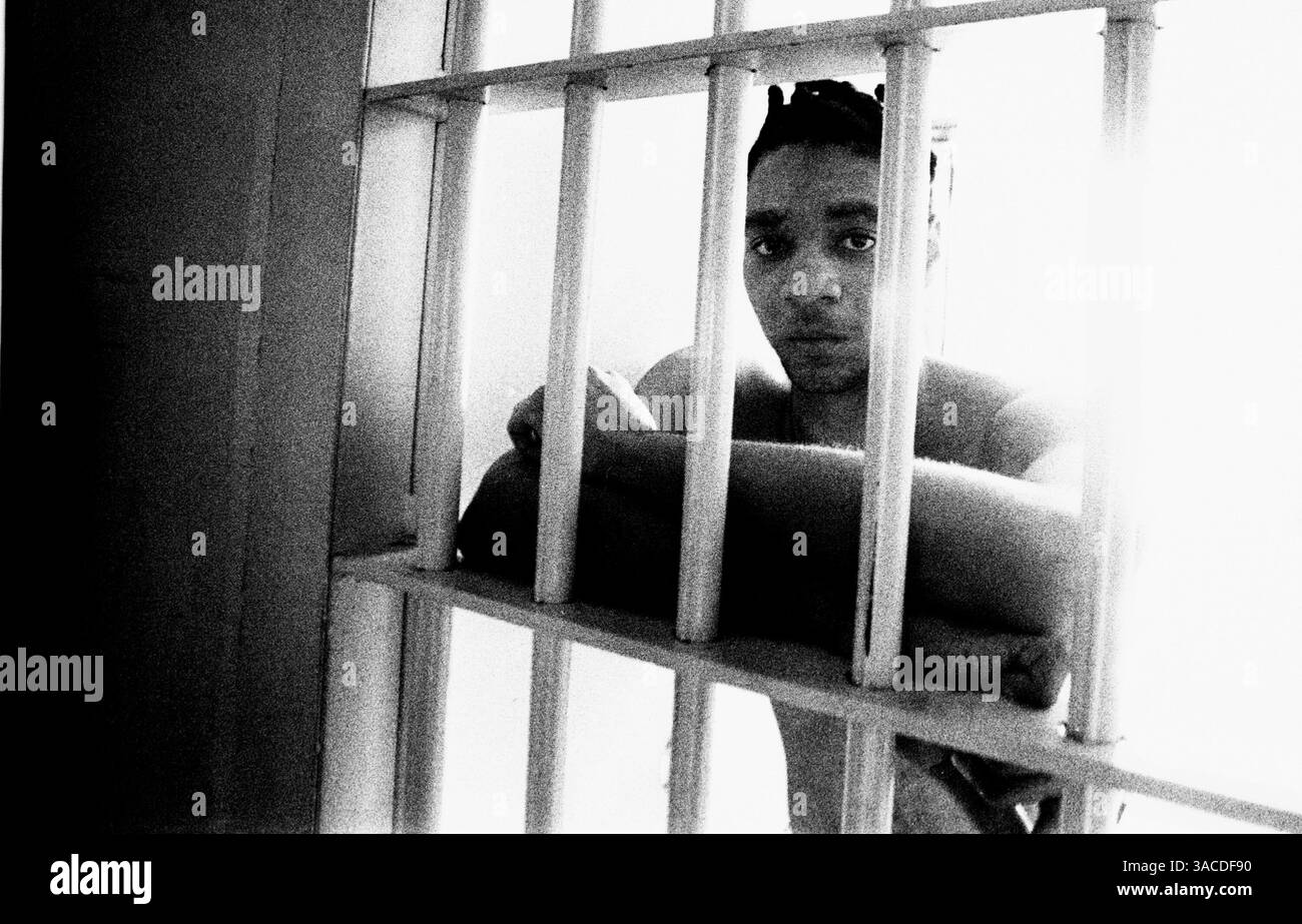 Jun 01, 1973 - Lucasville, Ohio, USA - An unidentified prisoner in a ...