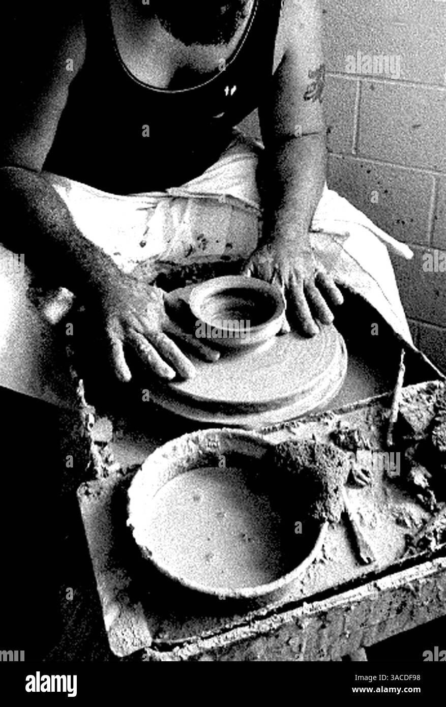Jun 01, 1973 - Lucasville, Ohio, USA - An unidentified prisoner works ...