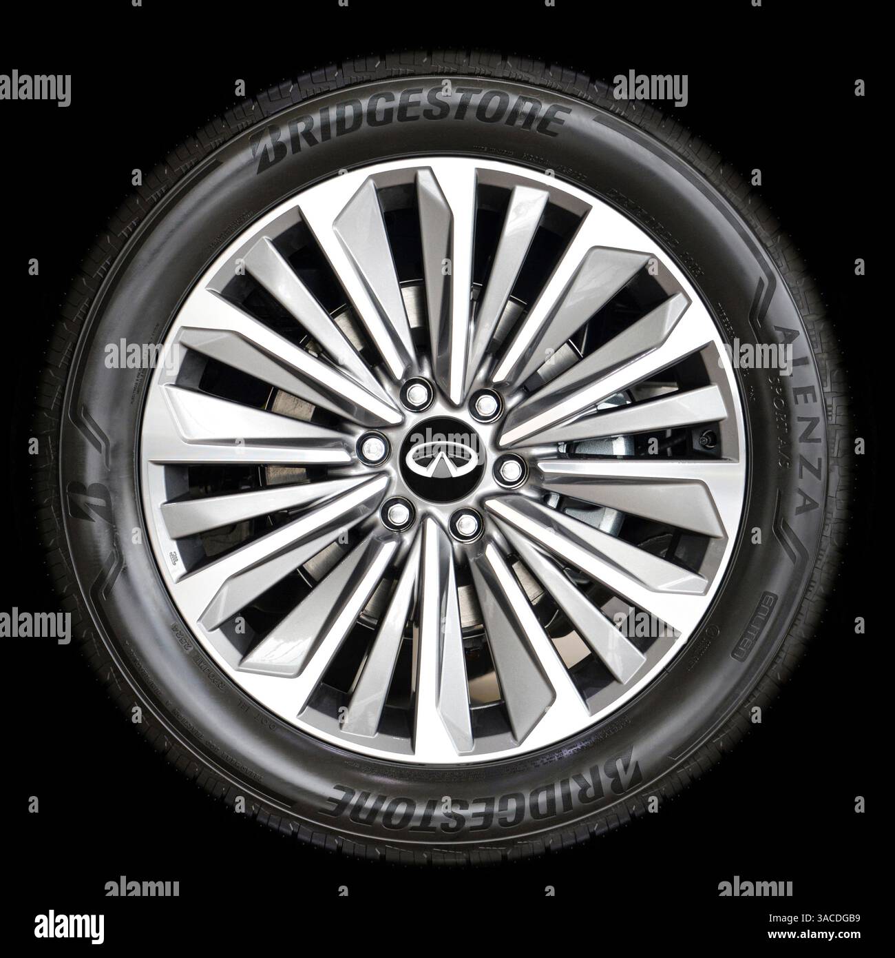 Detail of an Infinity car at a car dealership Stock Photo - Alamy