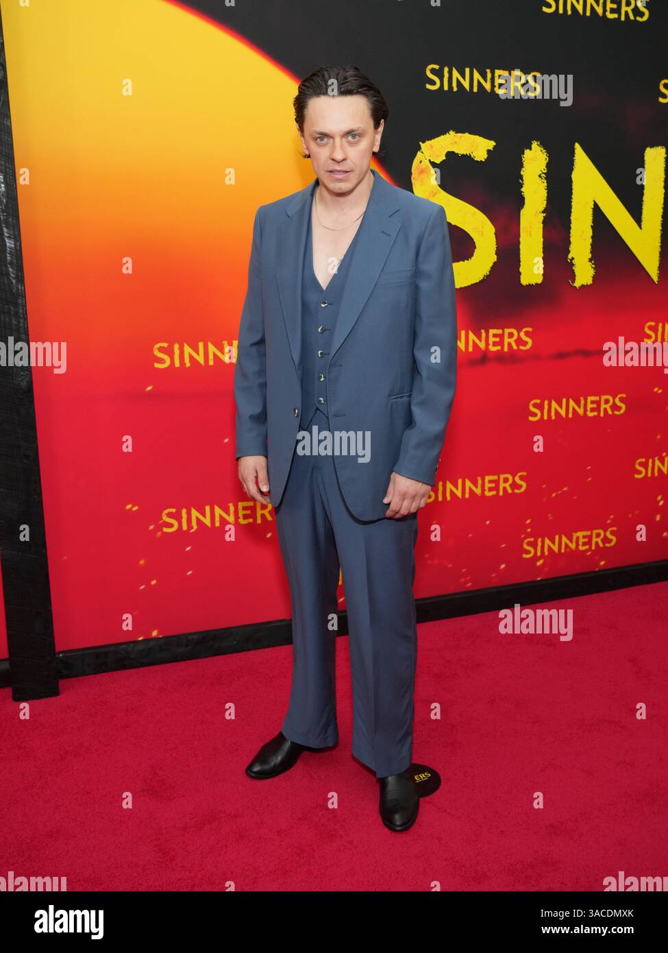 Peter Dreimanis attends the ''Sinners'' premiere at AMC Lincoln Square ...