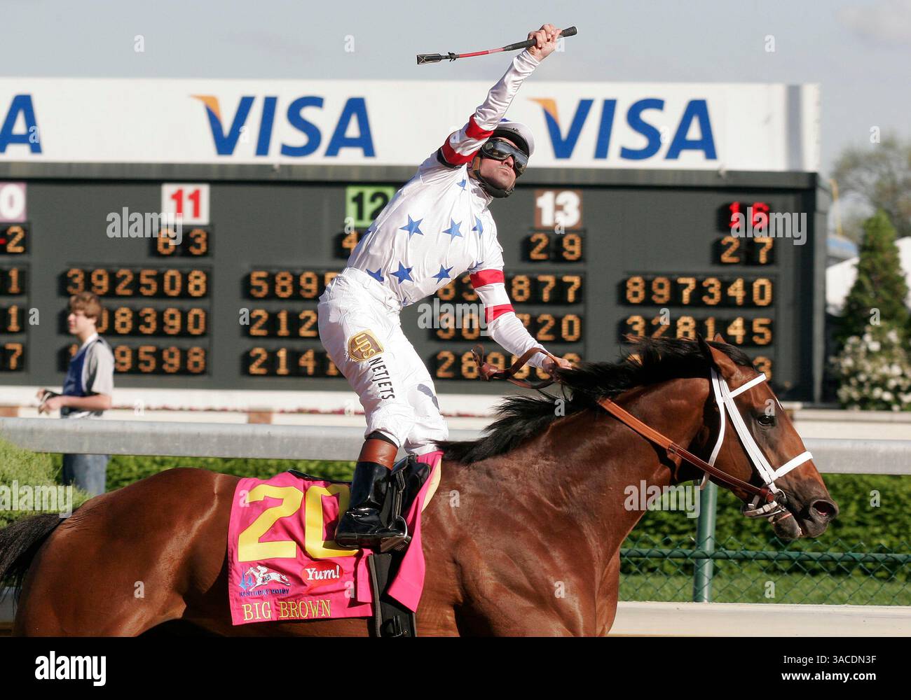 May 3, 2008- Louisville, Kentucky, USA - Kent Desormeaux celebrates ...