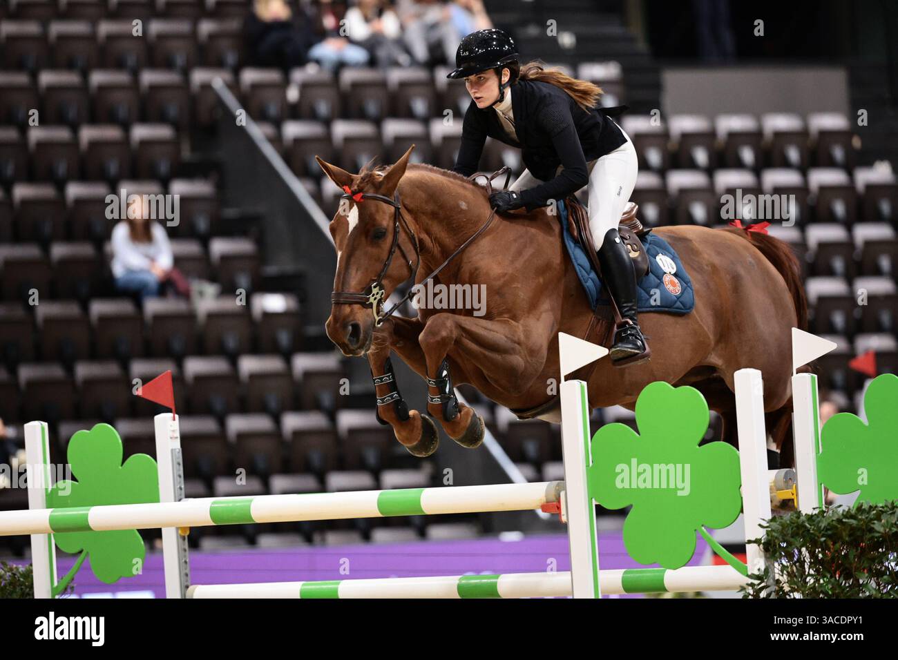 Emma Bodier of France with Elina de Grandry during the Prize of Swiss ...