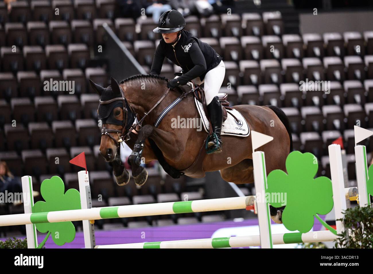 Julie Carlberg of Sweden with Mila-Sue PS during the Prize of Swiss ...