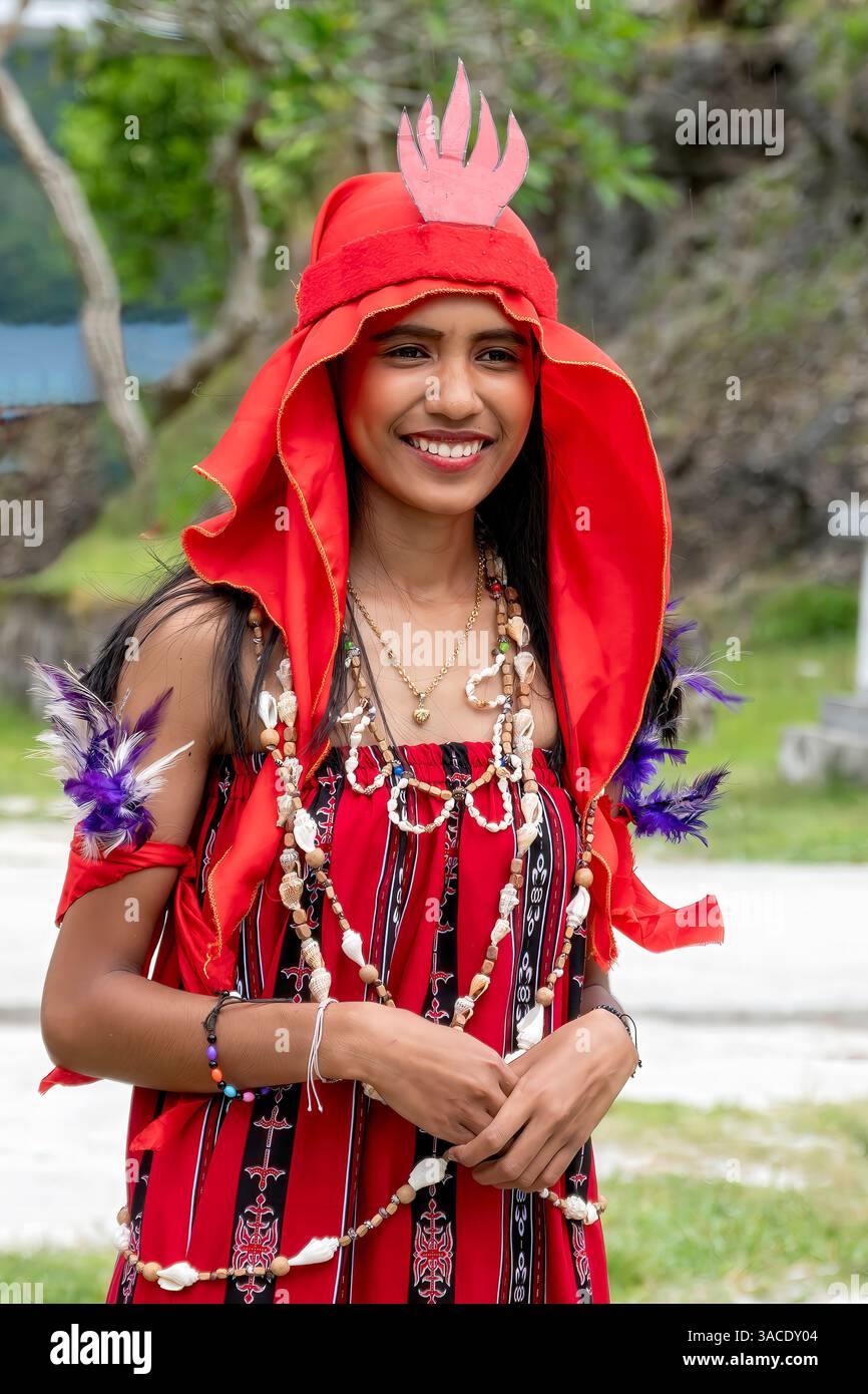 Cakalele Dancer at Saparua, Spice islands, Indonesia Stock Photo - Alamy