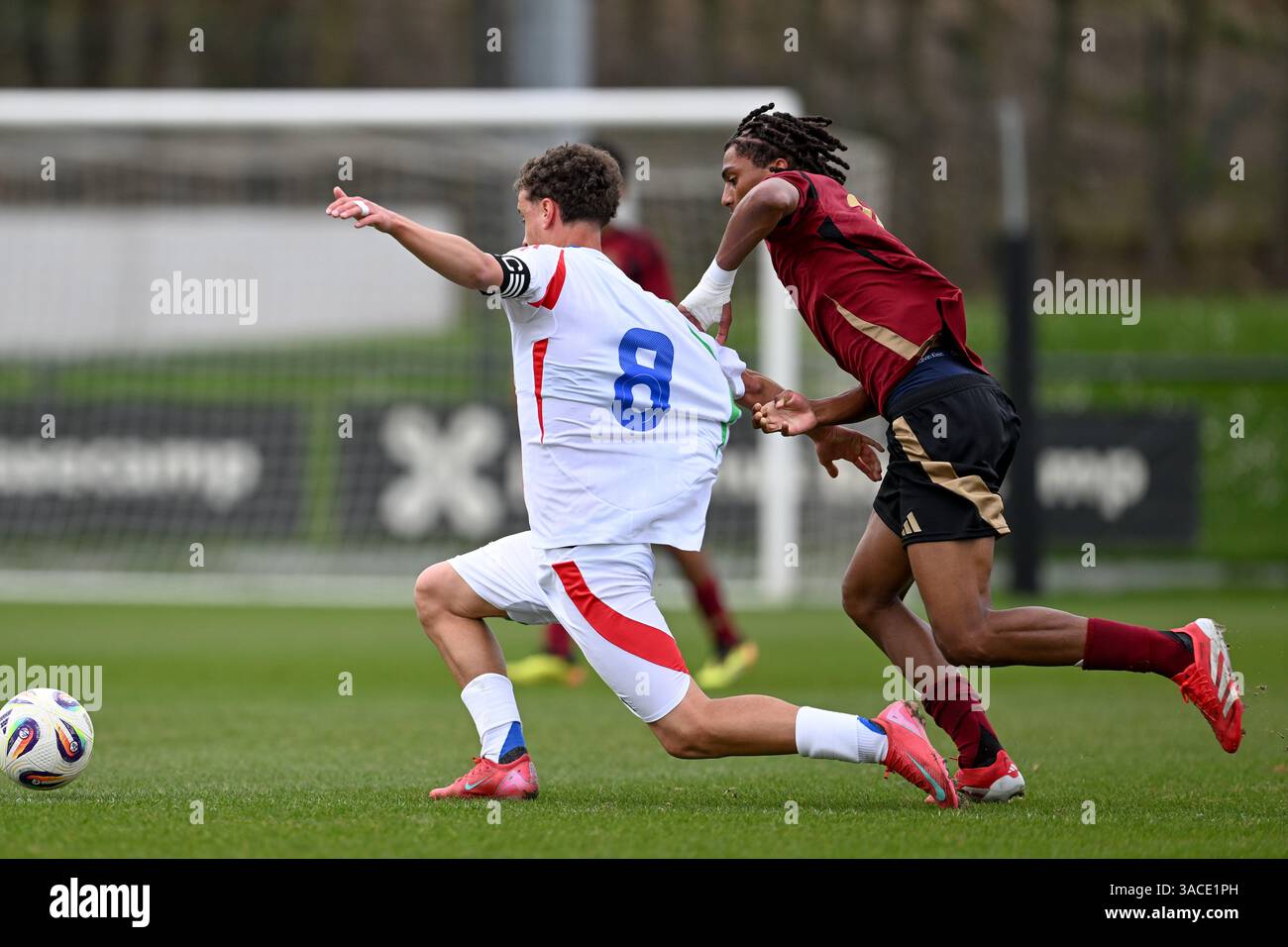 Tubize, Belgium. 21st Mar, 2025. Alessandro Di Nunzio (8) of Italy and ...
