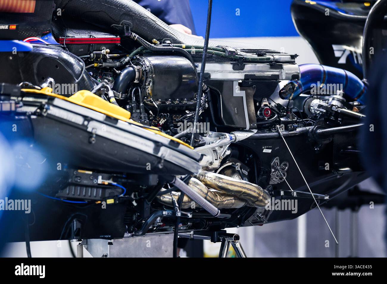 Williams Racing FW47, mechanical detail, engine, moteur, Mercedes ...